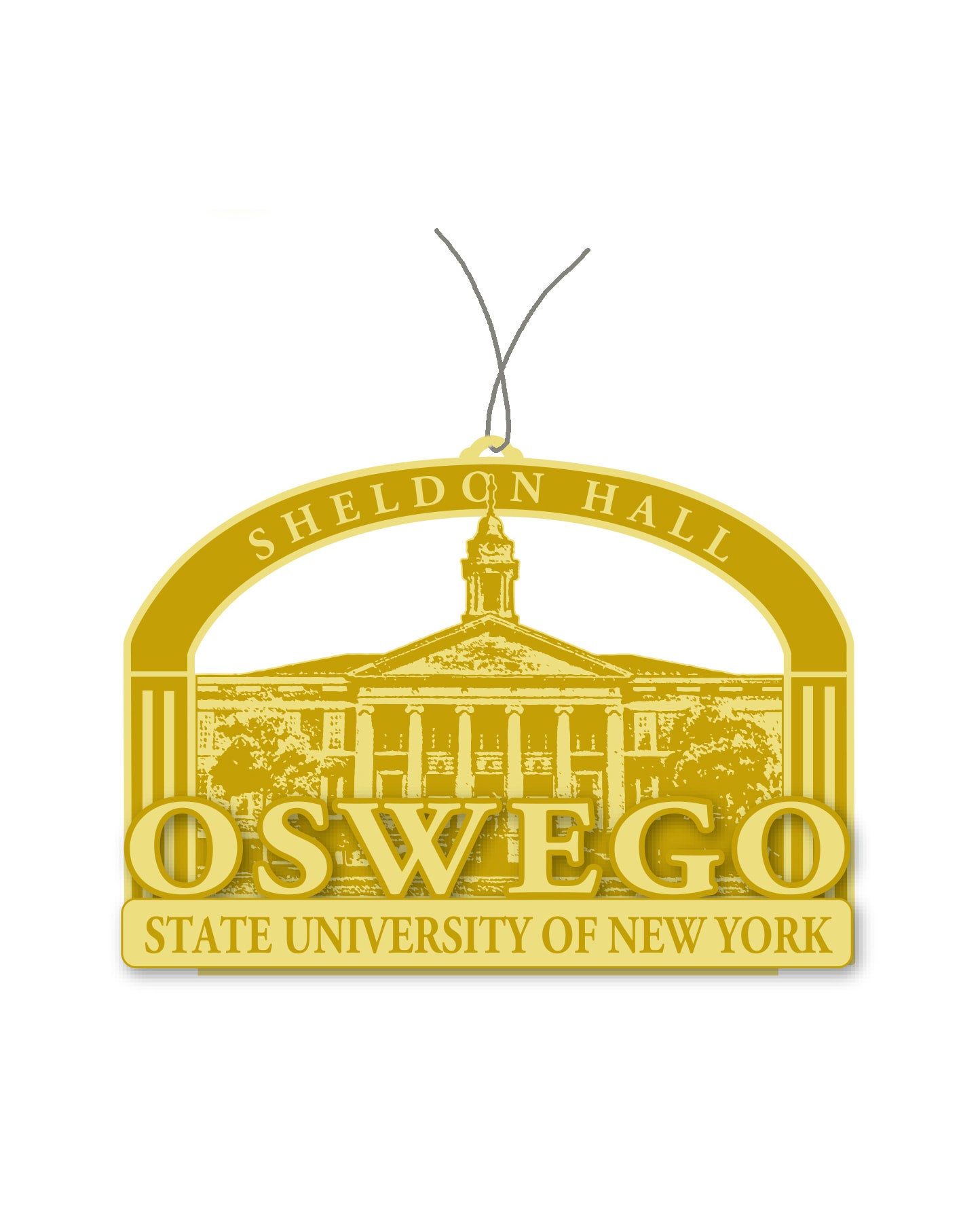 Sheldon Hall Custom Etched Ornament | The College Stores